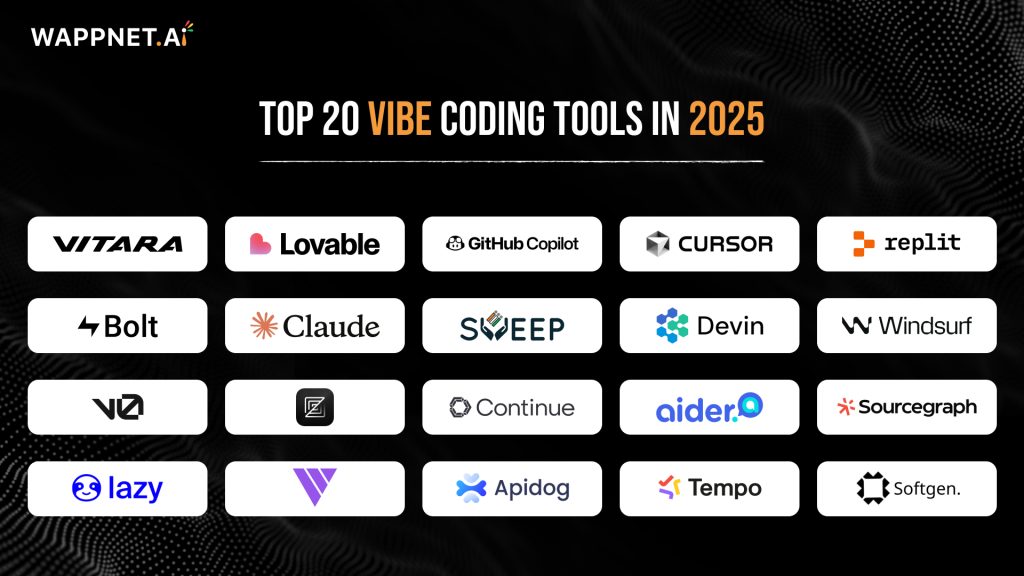 Top 20 Vibe Coding Tools for Developers in 2025